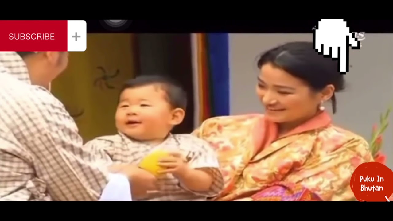 Adorable moment of Gyalsey Jigme Namgyal Wangchuk - YouTube