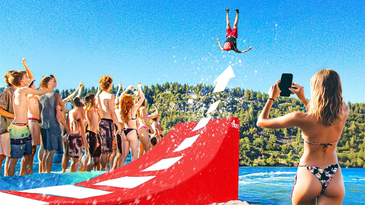 World’s Most Extreme Slip ‘N Slide - YouTube