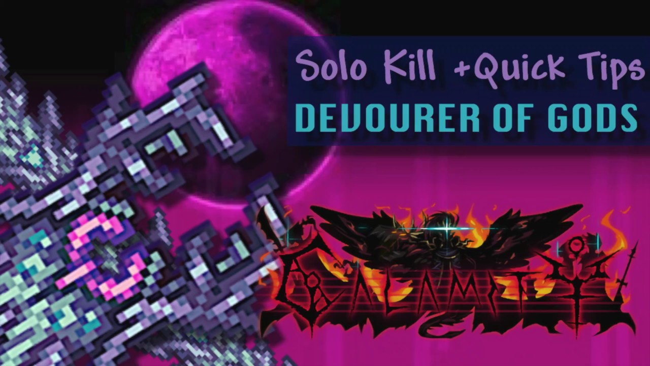 Devourer of Gods Quick Tips | Terraria Calamity Mod - YouTube