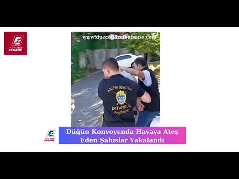 Düğün Konvoyunda Havaya Ateş Eden Şahıslar Yakalandı