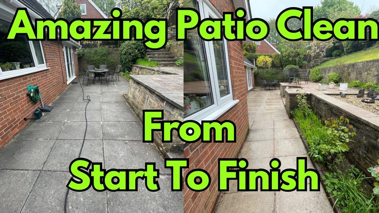 Amazing patio clean. The full story - YouTube