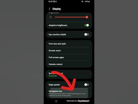 how to set navigation bar on your android - YouTube