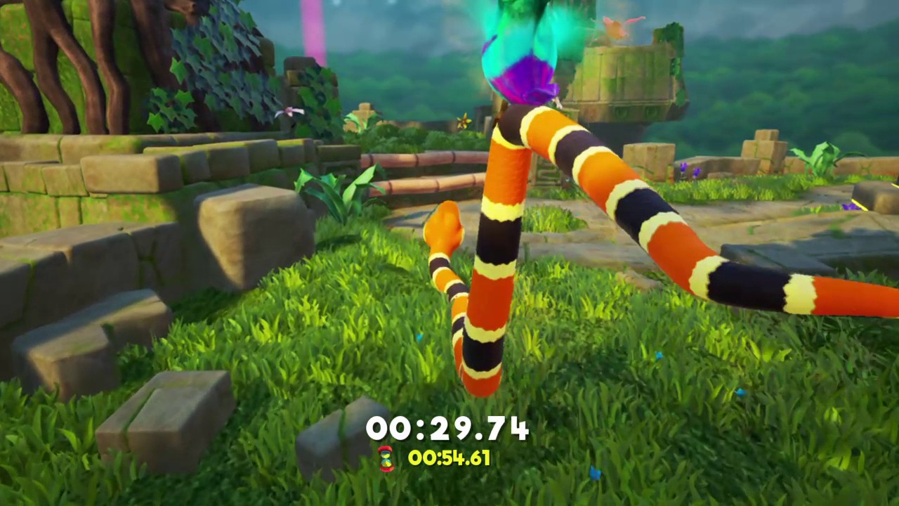 Snake Pass PS4 World Record Day One - YouTube