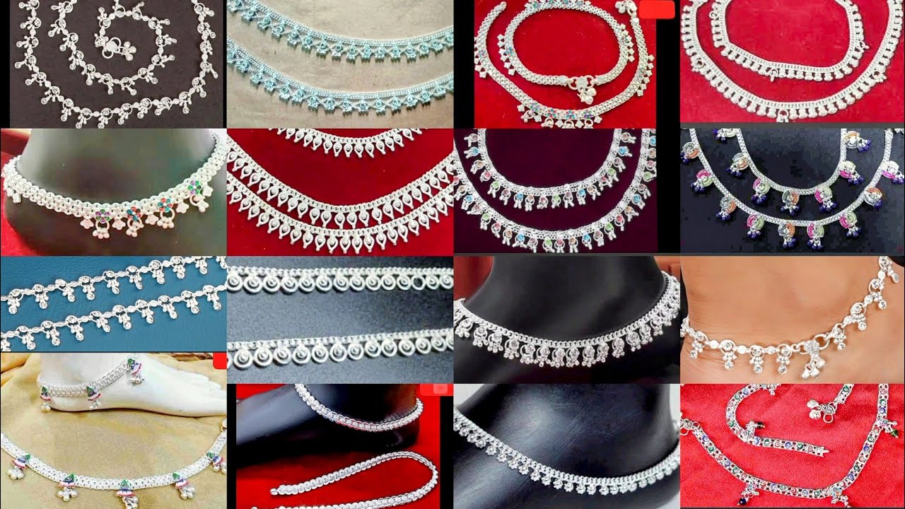2025 simple designer rupar nupur/রূপার পায়ের নুপুরের ডিজাইন/Silver ...