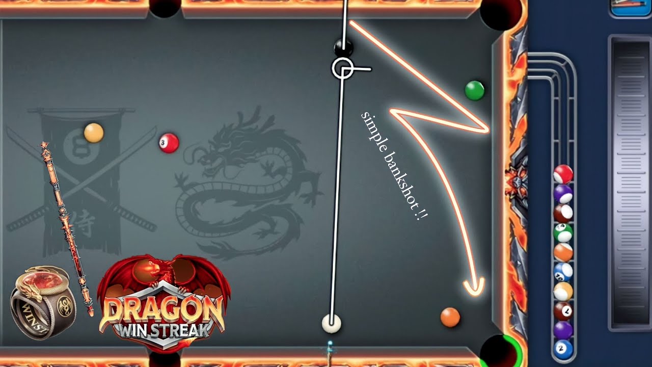 8 ball pool - new table DRAGON win streak with one ring || Arlen - YouTube