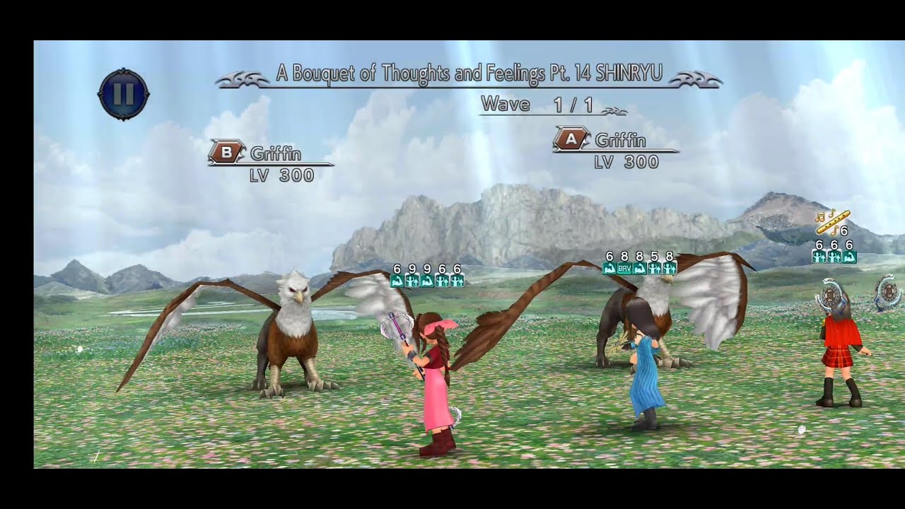 [DFFOO] A Bouquet of Thoughts and Feelings SHINRYU - Deuce/Rinoa/Aerith ...