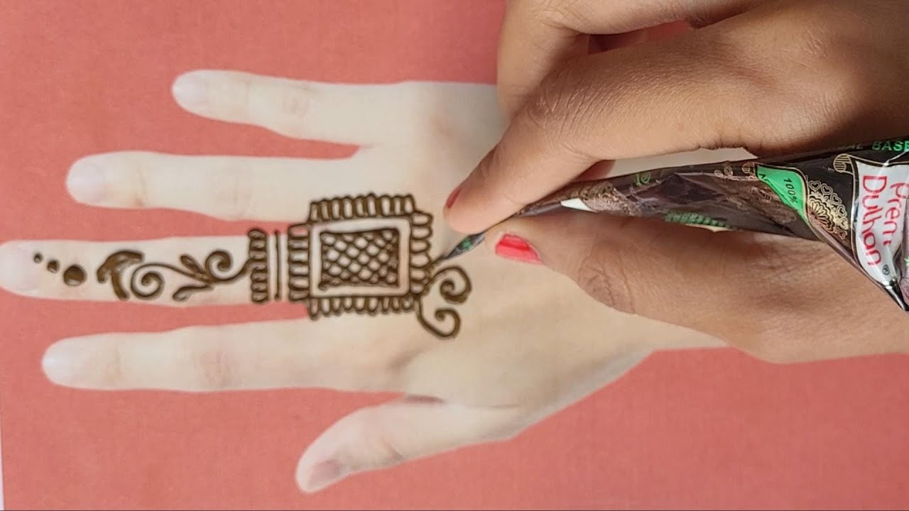 Unique Box Mehandi Design - YouTube