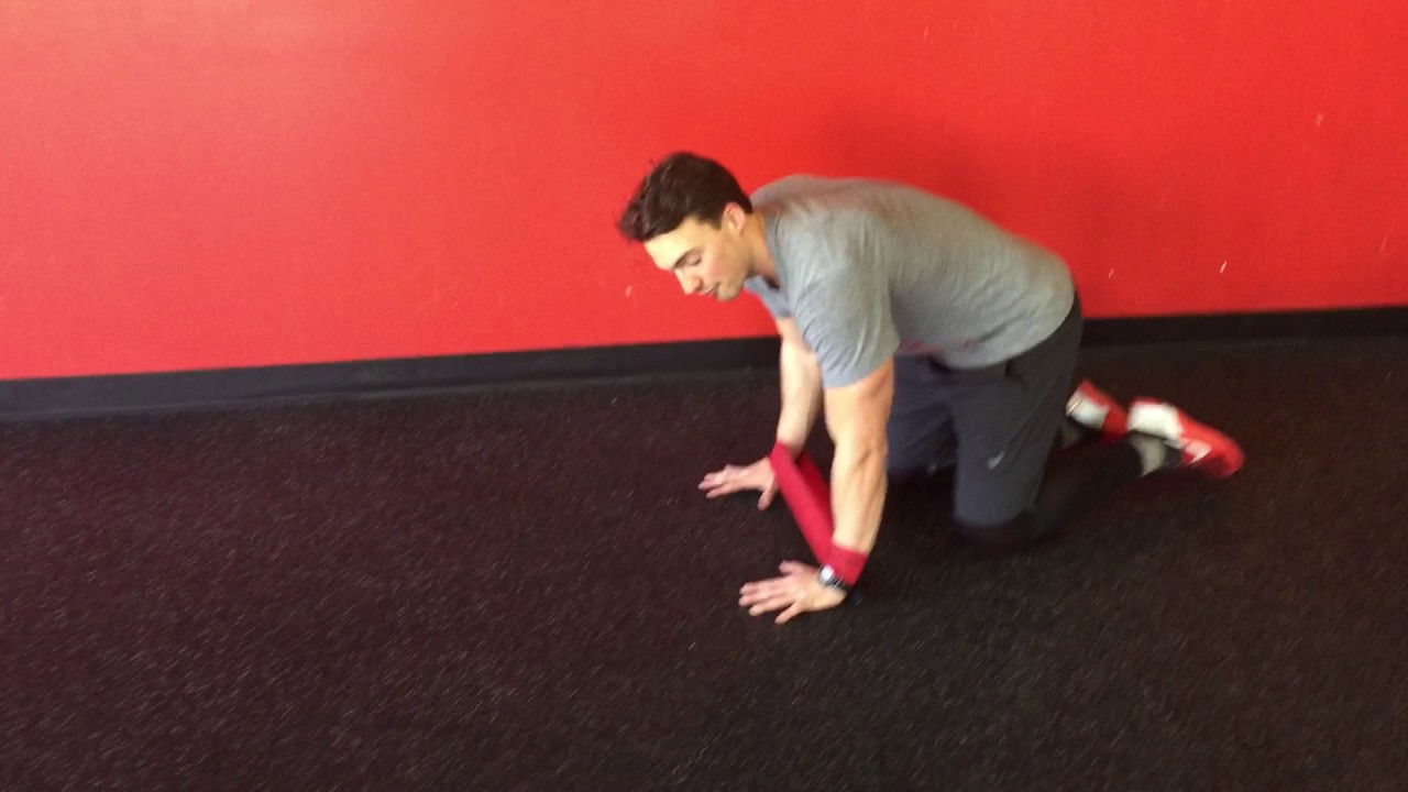 Mini Band Activated Push Ups - YouTube
