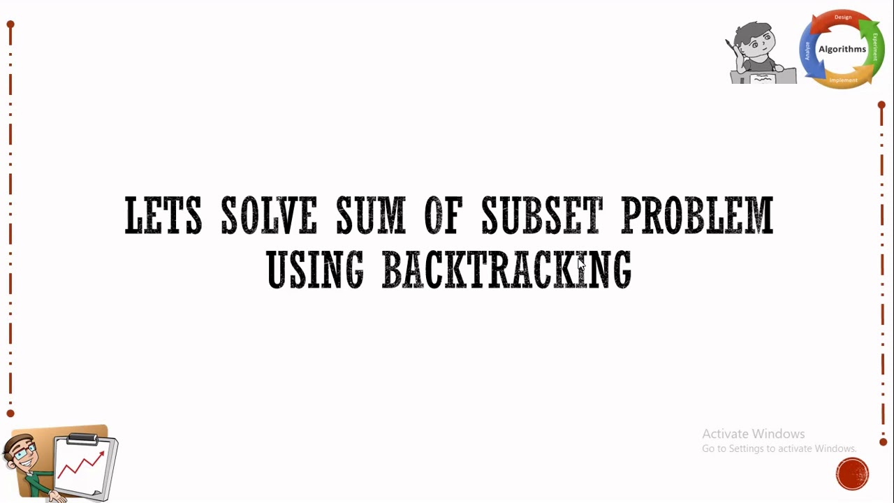 Sum Of Subset Using Backtracking Approach Youtube
