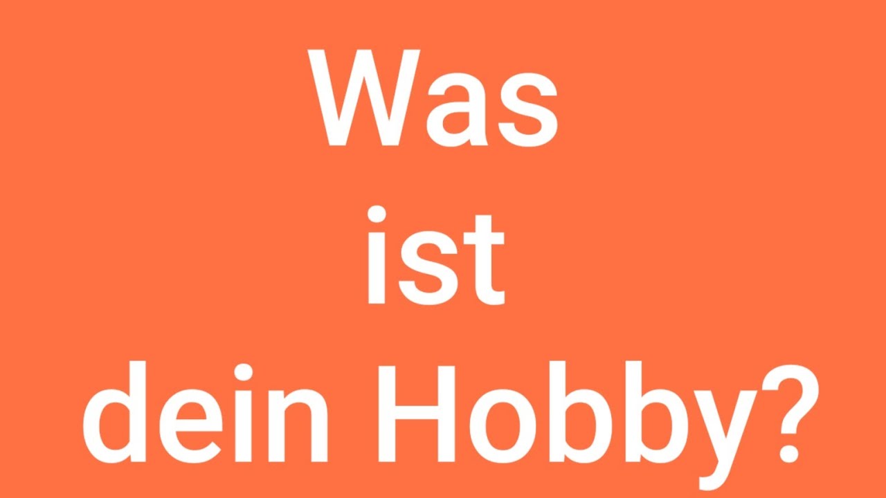 Was ist dein Hobby? Яке у тебе хобі? - YouTube