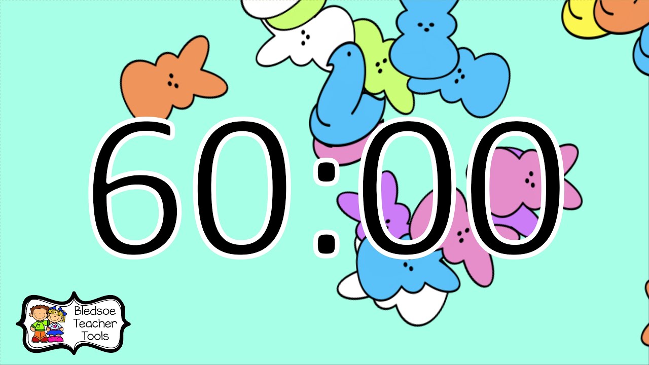 60 Minutes Easter Peeps Countdown Timer with Background Music - YouTube