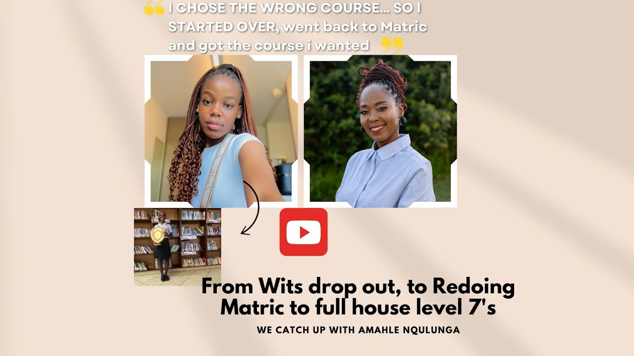 I Dropped Out of Wits Engineering & Rewrote Matric – My Second Chance! - YouTube