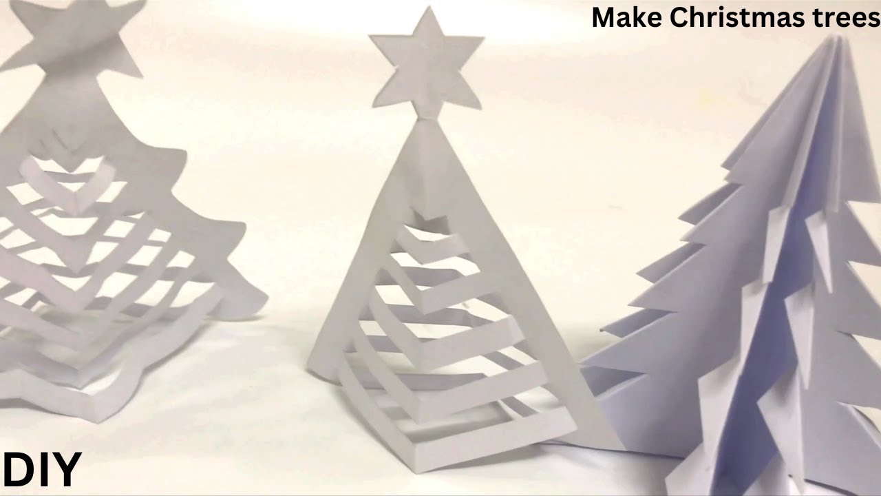DIY - Easy way to make Christmas trees - YouTube