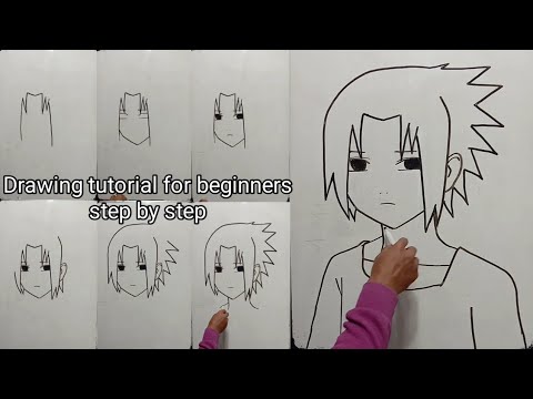 Sasuke Drawing Tutorial easy | step by step ..You can do'it. ‼️ - YouTube