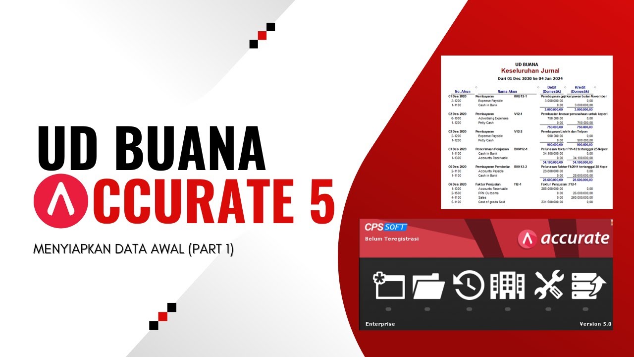 SOAL UD BUANA dengan Aplikasi ACCURATE I Part 1 - YouTube