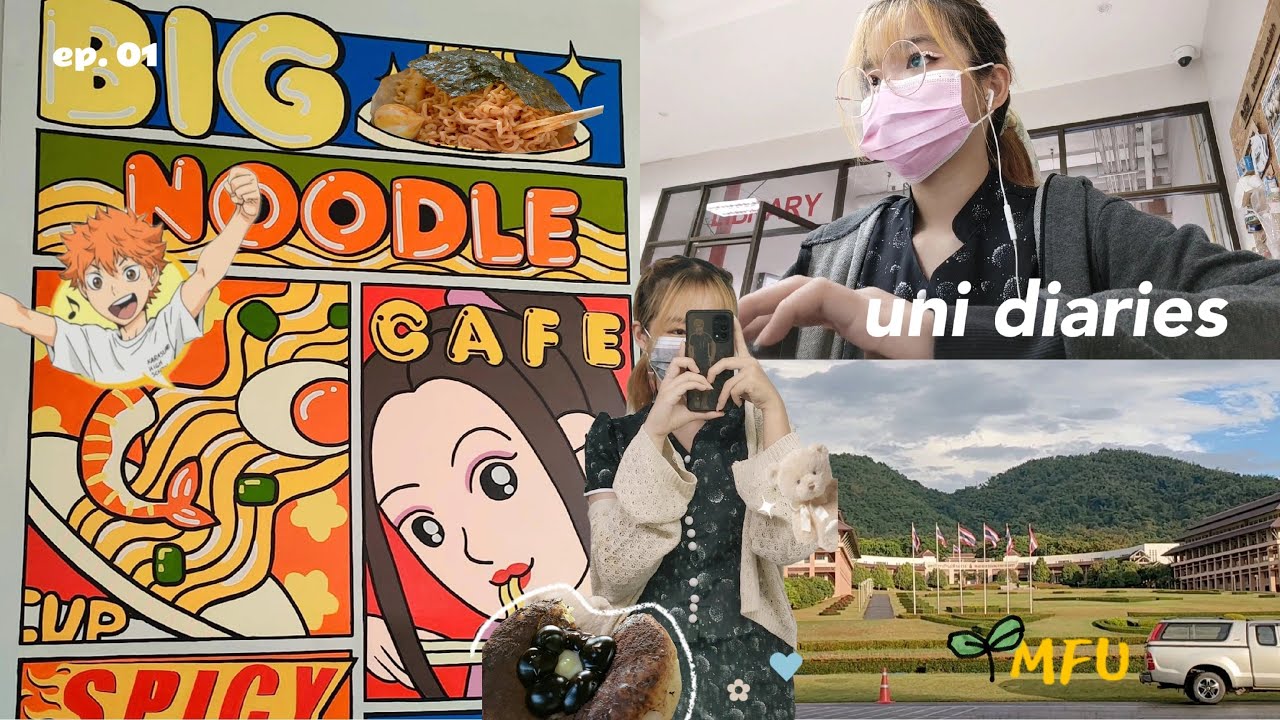 uni diaries ep.01 📚🍜: a day in my life as a student in MFU | wearing ...