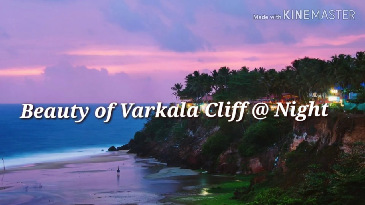 Beauty of Varkala Beach Cliff @ Night - YouTube
