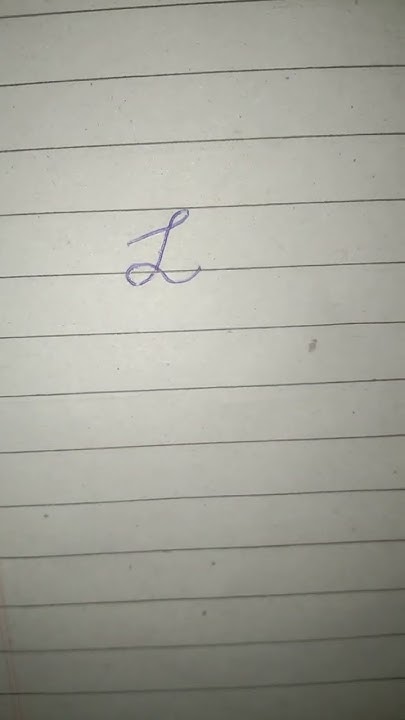 How To Write L In Calligraphy Shorts Calligraphy Ashortaday