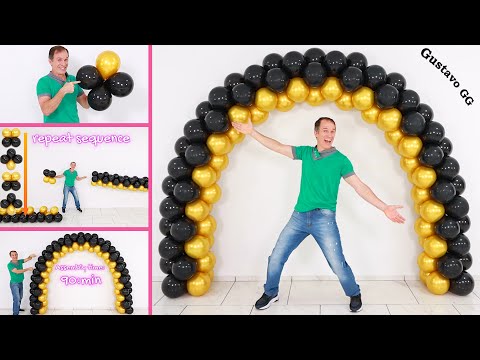 BIRTHDAY decoration ideas at home 🤩 how to decorate balloons for birthday 😍 balloon arch tutorial