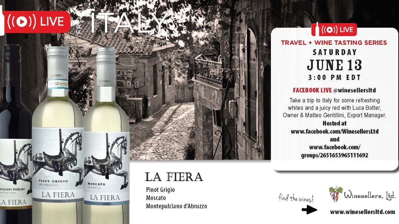 Virtual Tasting: La Fiera with Luca Botter & Matteo Gentillini - YouTube
