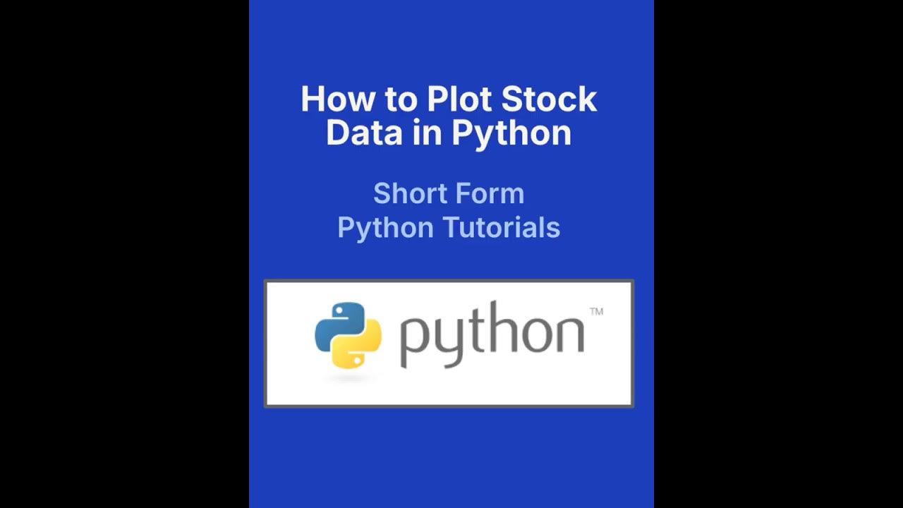 How to Plot Stock Prices & Volume in Python using yFinance & Matplotlib - YouTube