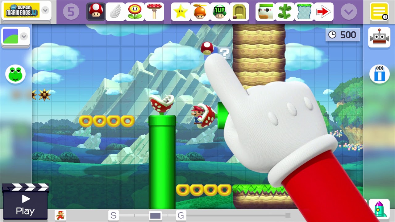 Super Mario Maker Gameplay - Creating and Uploading a Level - No ...