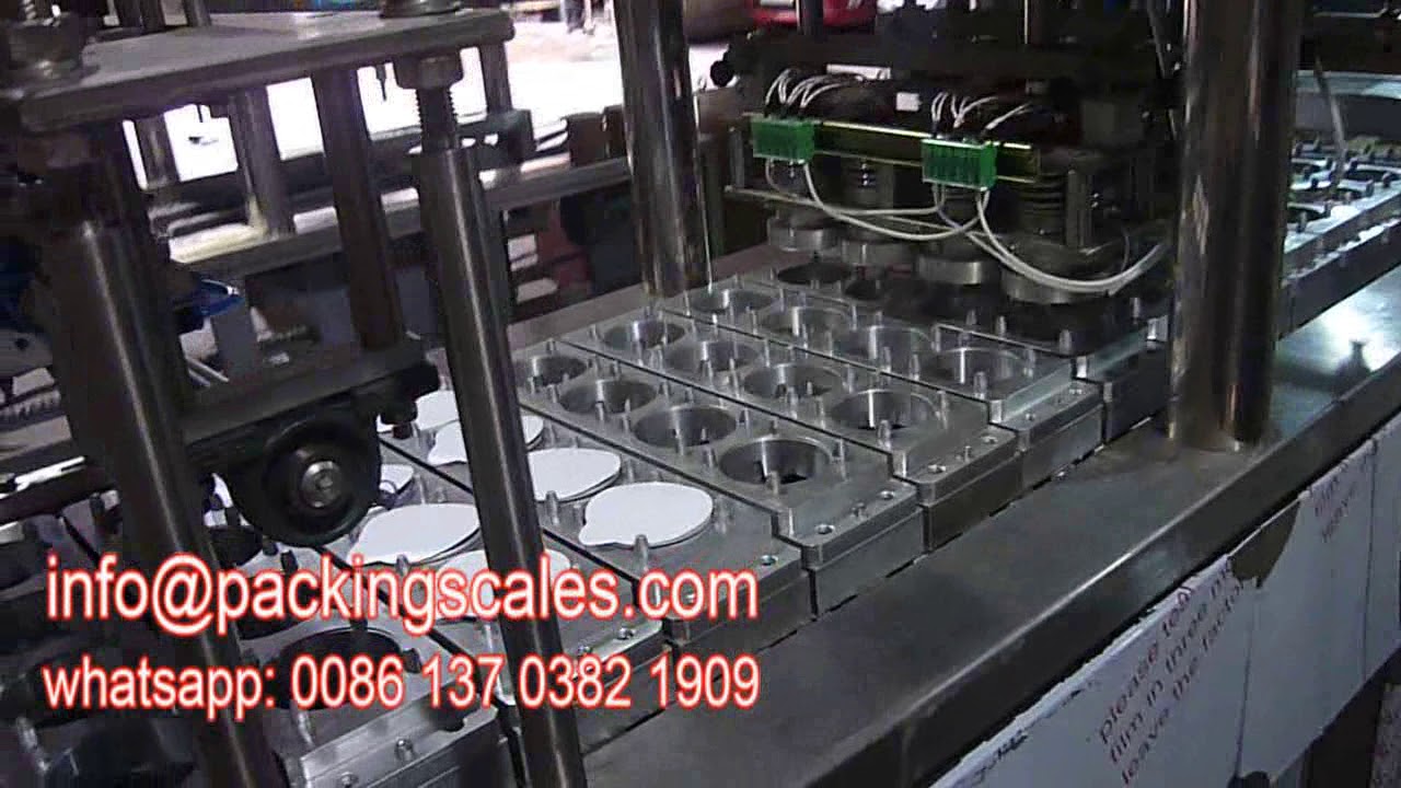 Plastic Cups Filling and Sealing Machine - YouTube