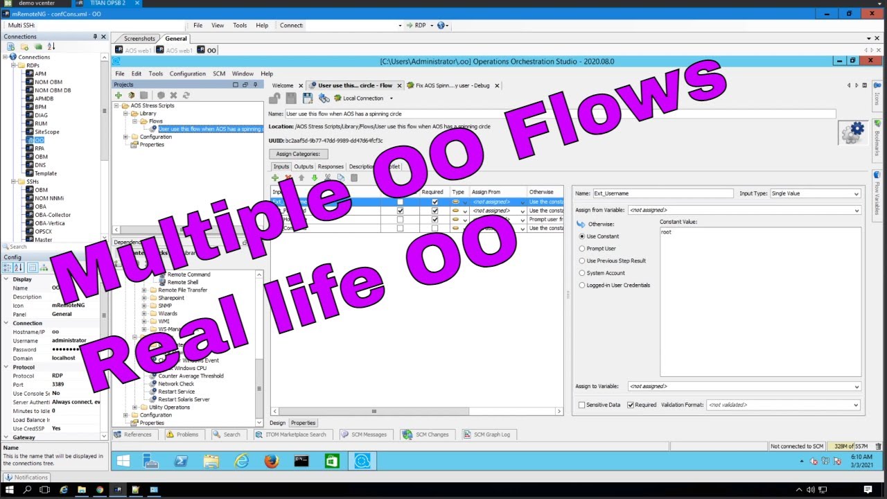 Practitioner Session - creating multiple OO flows and testing them ...
