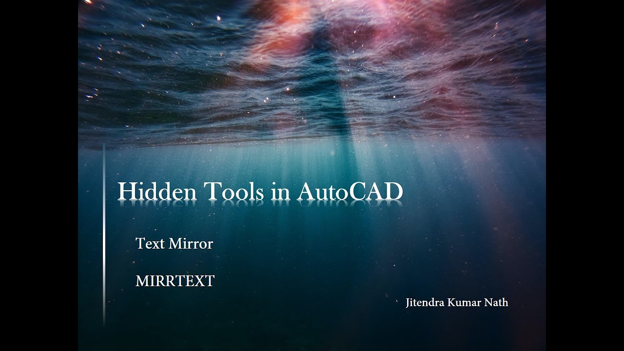 Text Mirror In AutoCAD YouTube Text Mirror In AutoCAD YouTube