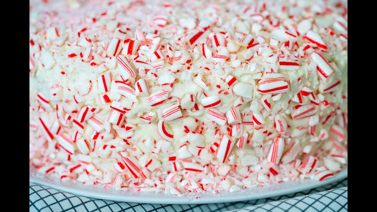 How to Make: Holiday Peppermint Cake - YouTube