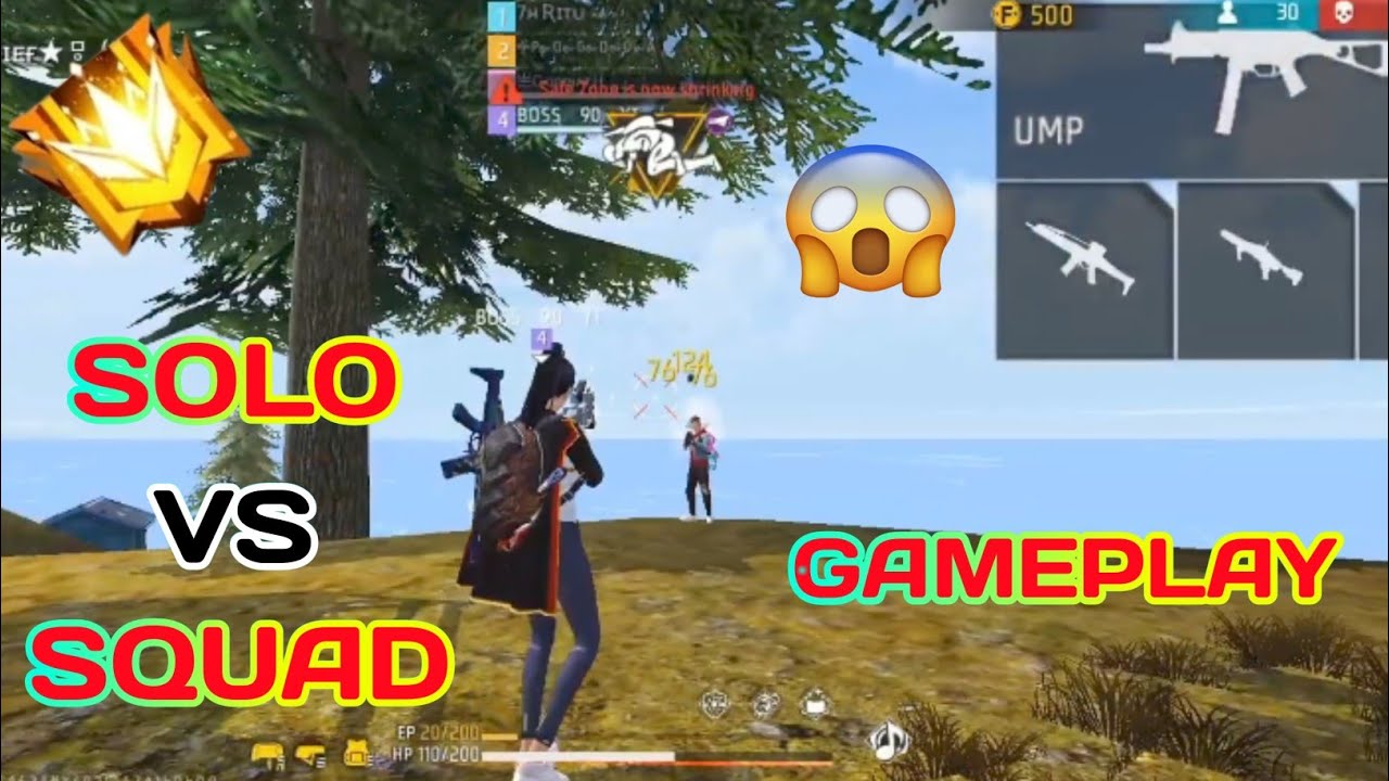 solo vs squad 😈 ‎@PAGAL M10 ‎@BOSS 90 YT ‎@BNL ‎@Free Fire India ...