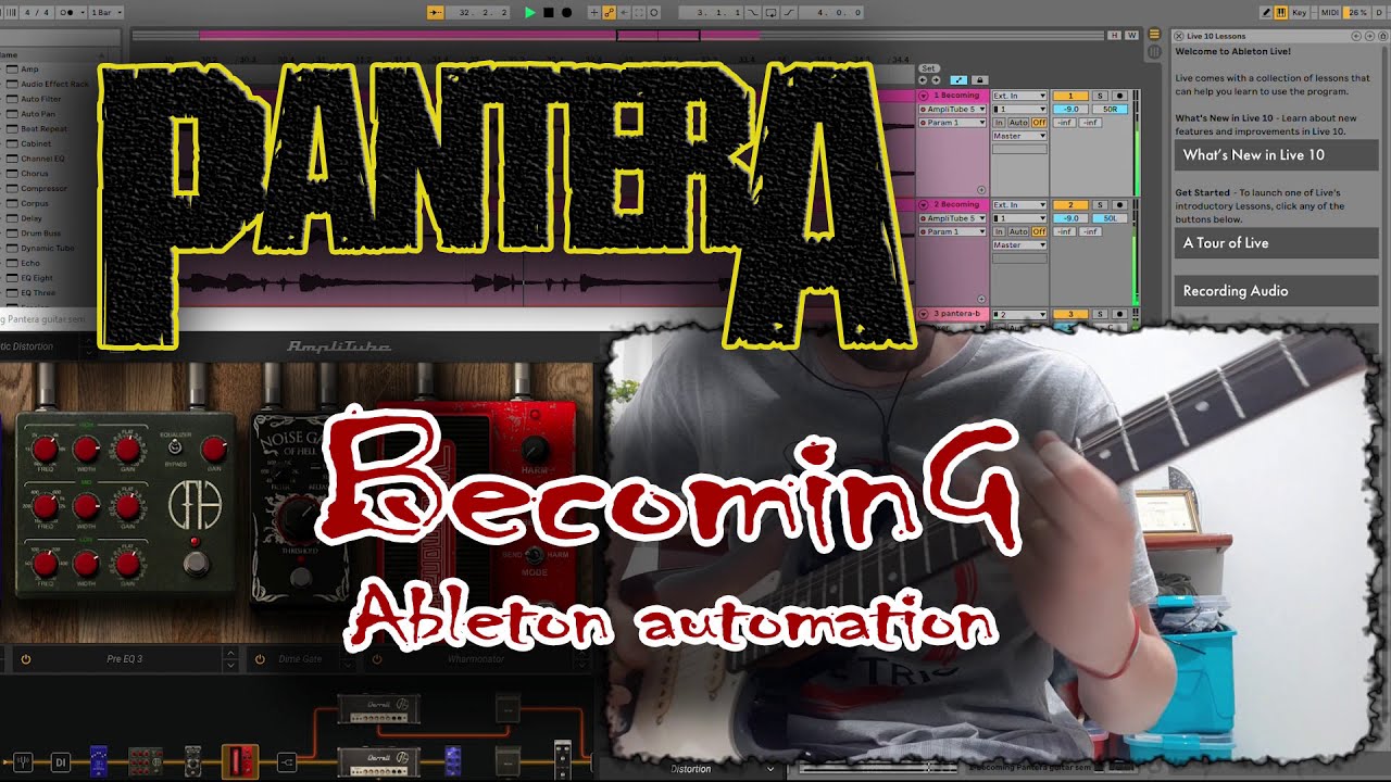 Pantera - Becoming / Amplitube + Ableton Whammy Automation - YouTube