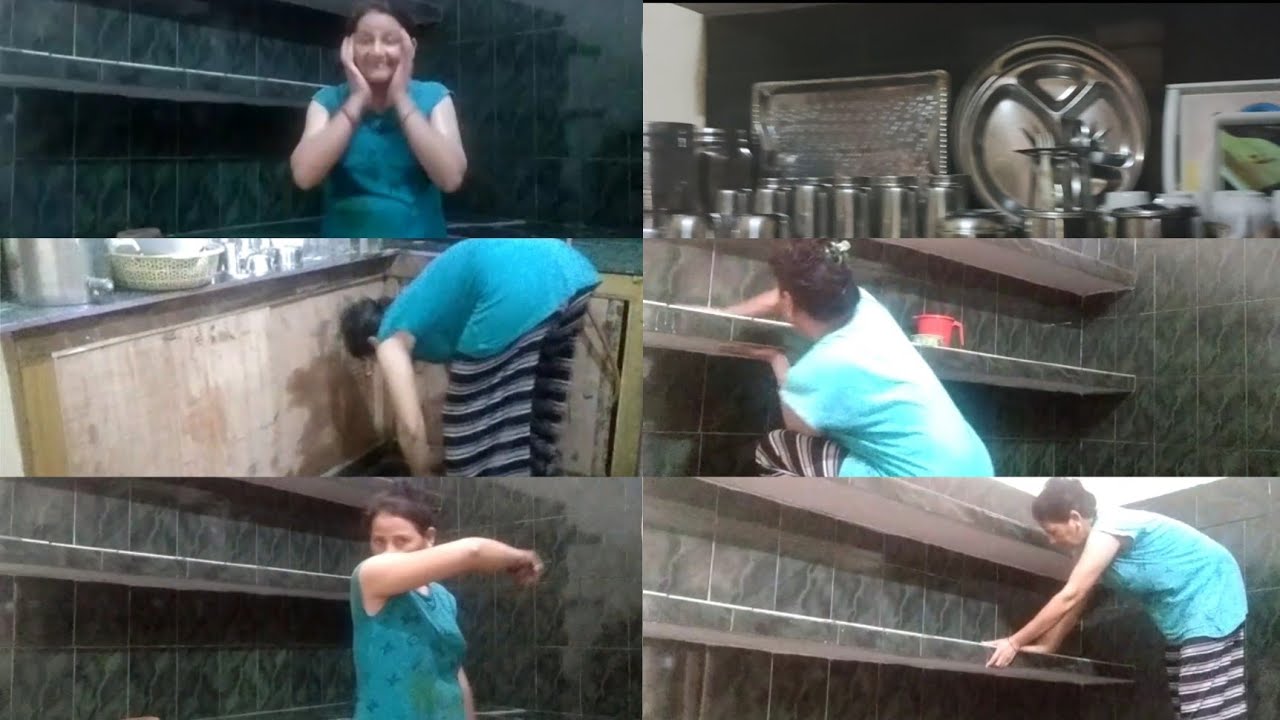 My kitchen cleaning vlog - YouTube