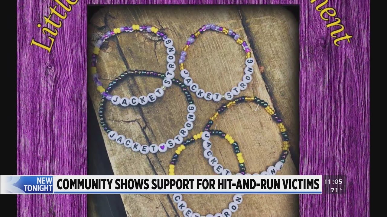 Community shows support for hit-and-run victims - YouTube