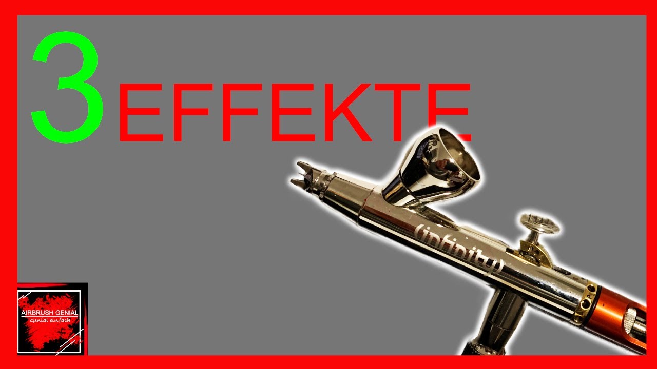 3 Airbrush Effekte ( Anfänger Tutorial ) - YouTube