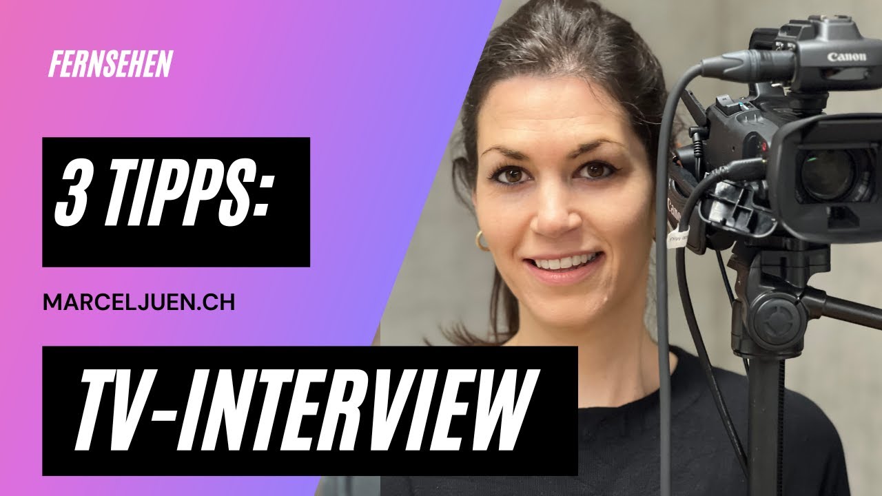 3 Tipps für dein TV-Interview I Medientraining mit Eynat Bollag von Marcel Juen Kommunikation ...
