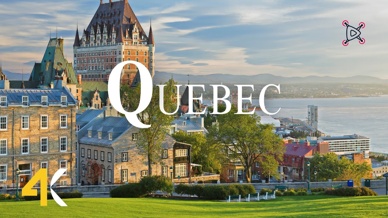 Quebec City 4K Drone Film & Scenic Relaxation Journey with Meditation ...