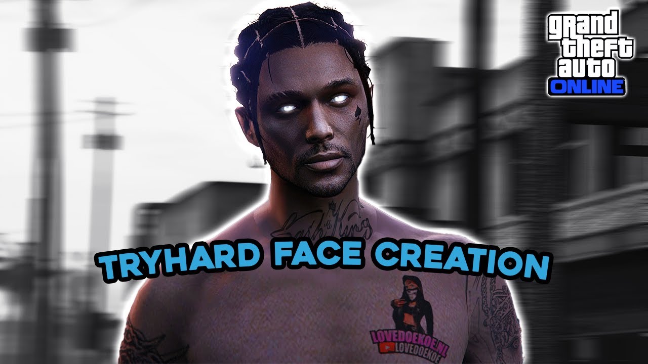 GTA 5 AFRO AMERICAN MALE TRYHARD CHARACTER FACE CREATION 🖤 - YouTube