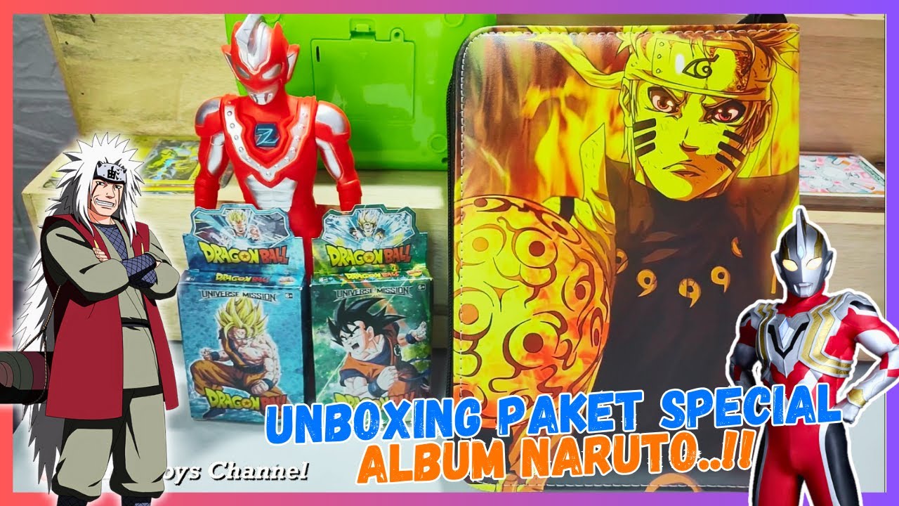 Unboxing Paket Album Naruto..!! Kartu Dragon Ball Ultraman Z Beta Smash ...