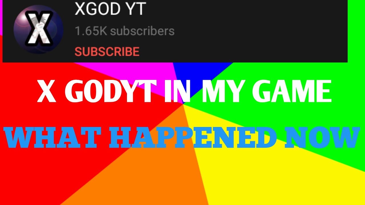 XGOD YT IN MY GAME - YouTube