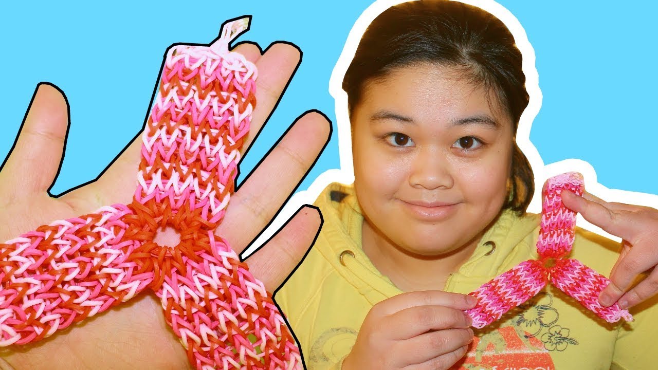 Giant Fidget Spinner Made Out Of Loom Bands! - Rainbow Loom Charm ...