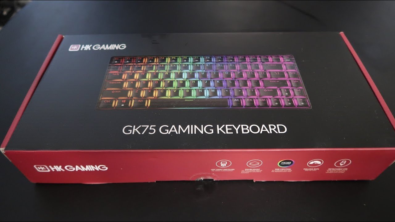 (Sponsored) HK Gaming GK75 Mechanical Keyboard - Box Opening (Huano ...