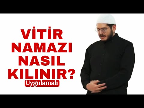 Vitir namazı nasıl kılınır? Erkek • Uygulamalı video #vitirnamazı #namaz 