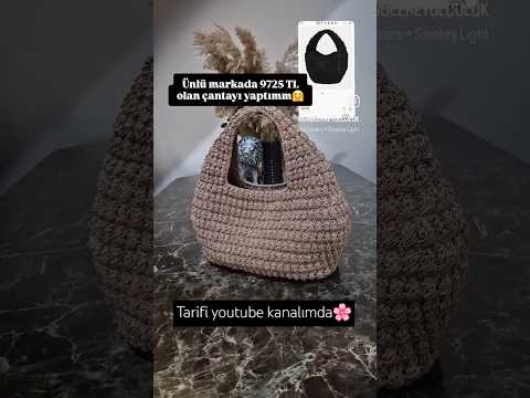 JW ANDERSON MARKA ÇANTA YAPIMI🌸 Popcorn çanta yapımı🌸 #knittingbagmodels #crochet #örgü #orgucanta