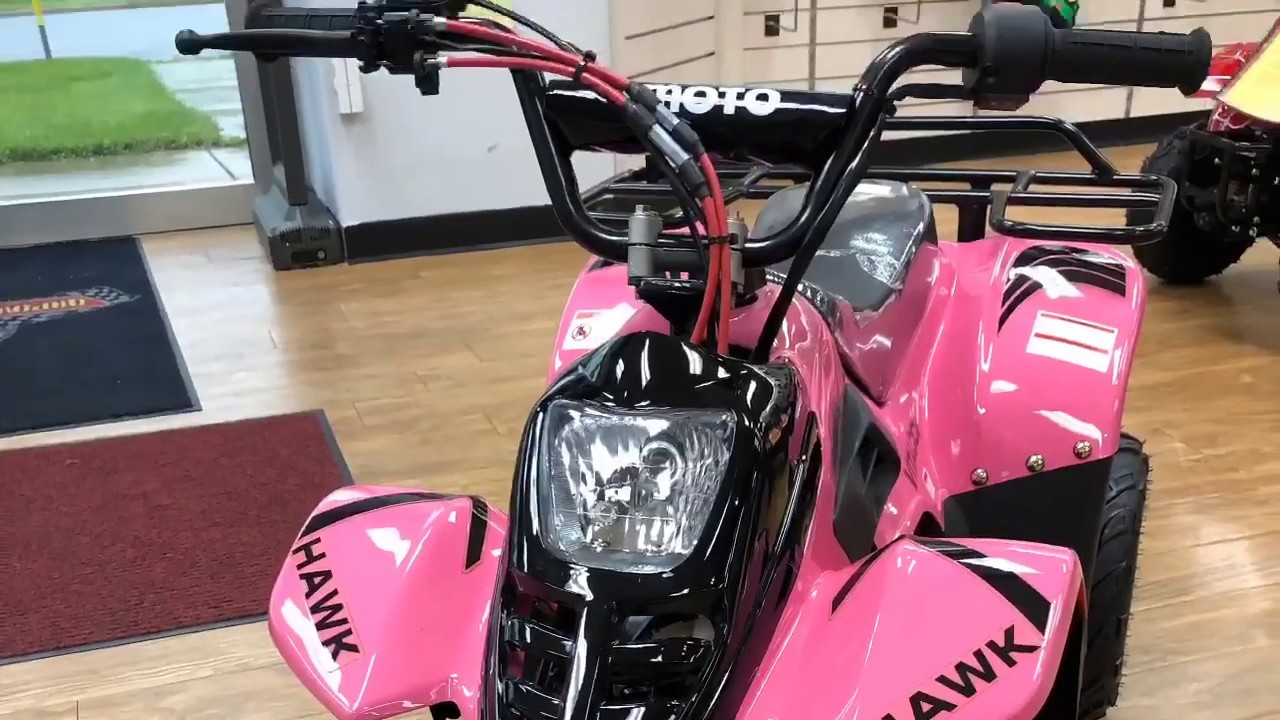 Hawk 6 Gas Powered Small Kids Four Wheelers - Q9 PowerSports USA - YouTube
