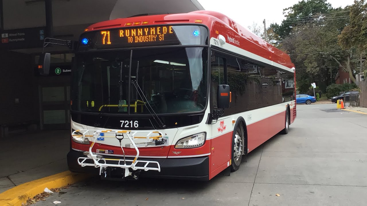 TTC Northbound Ride Video on 7216 on route 71 Runnymede to Ray Avenue ...