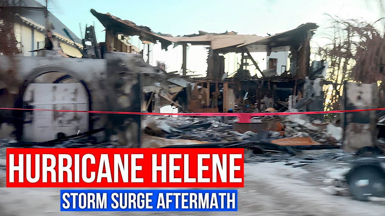Hurricane Helene CATASTROPHIC Storm Surge Aftermath / Redington ...