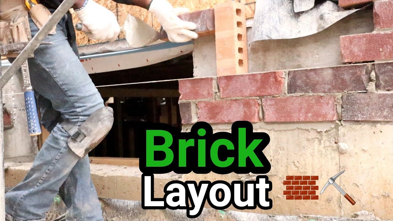 bricklaying - starting a new brick wall /foundation bonding /brick ...