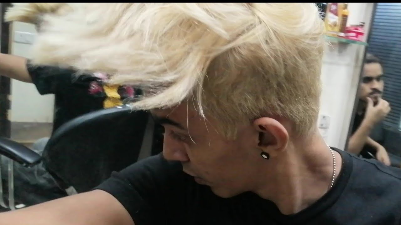 How to do global hair colour | full head blonde first time | Jay ...