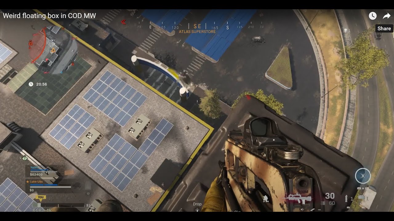 Weird floating box in COD MW - YouTube